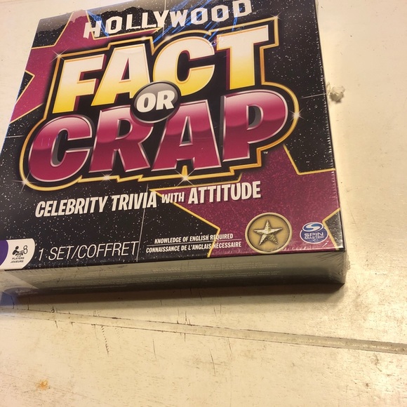 Spin Masters | Toys | Fact Or Crap Celebrity Trivia Game | Poshmark